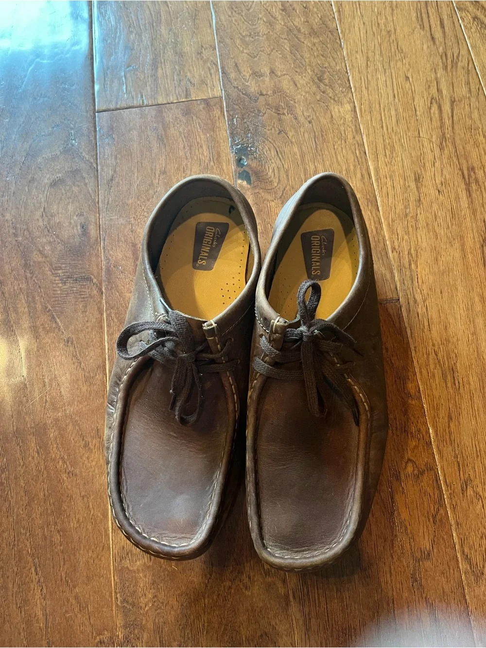 Clarks | Shoes | Clarks Mens Brown Leather Chukka Moccasin Boots | Poshmark